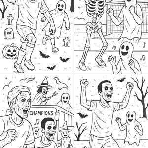 Soccer Halloween Coloring Pages/5pdf/halloween Coloring Page for All ...