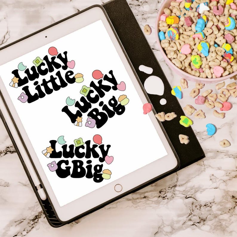 Lucky Big Lucky Little (PNG File) - Etsy