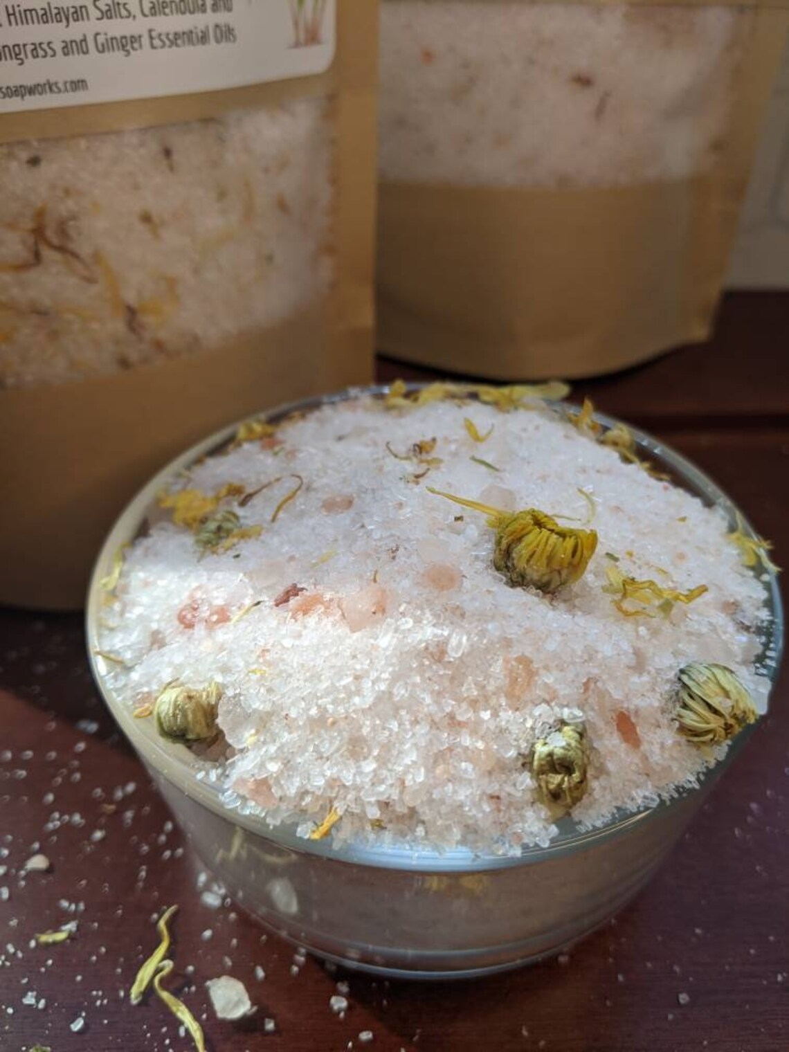 Lemongrass and Ginger Bath Salts - Essential Oil - Epsom Salts ...