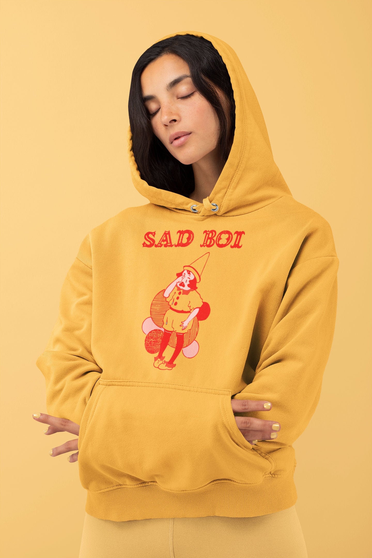 Sad Boi Clowncore Hoodie | Etsy