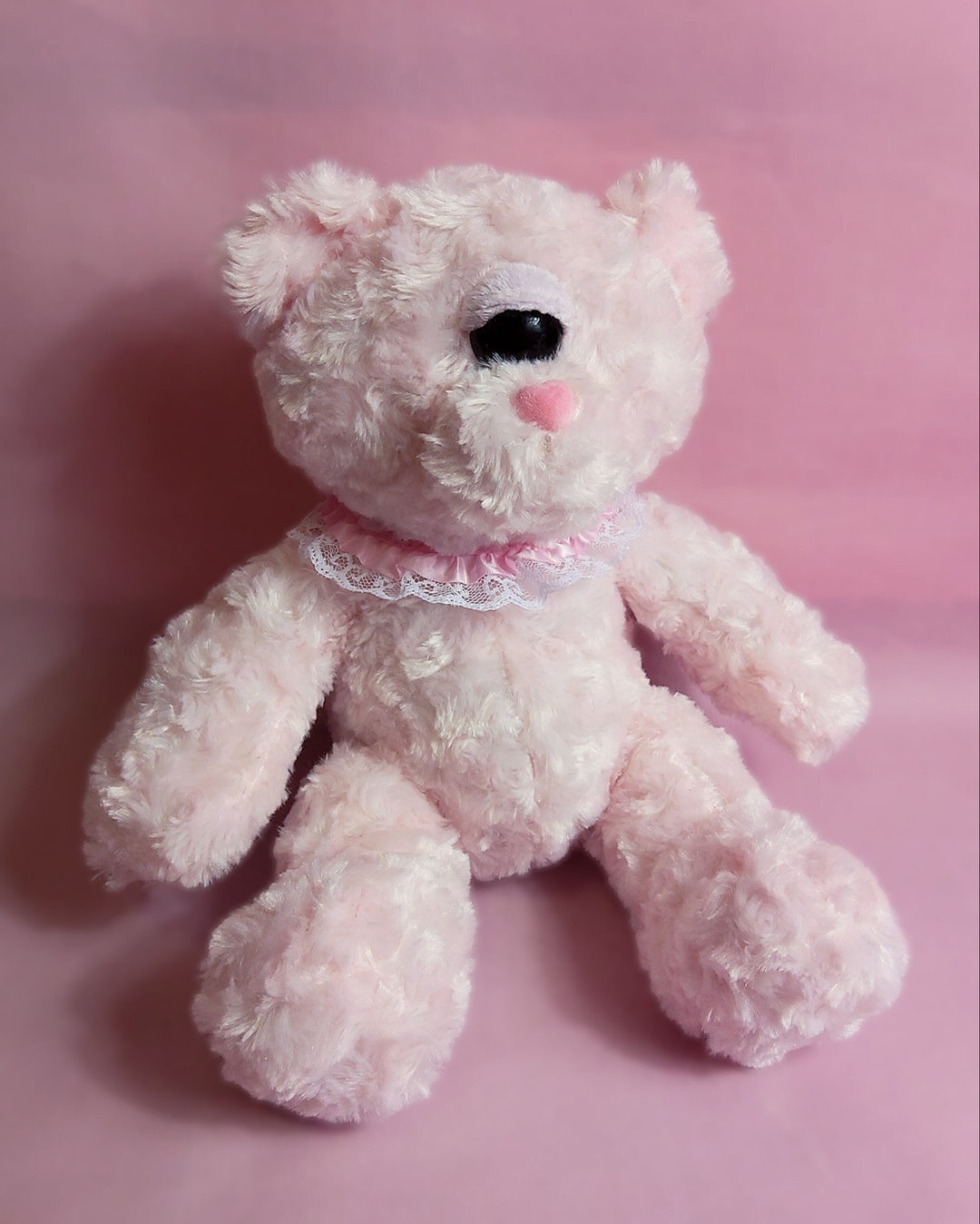 Pink Cyclops Teddy Bear - Etsy