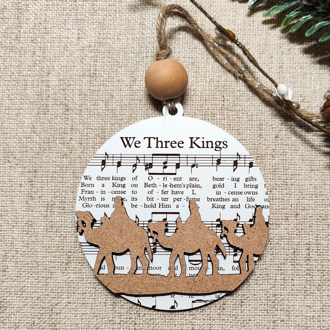 We Three Kings Ornament, Christmas Songs Ornaments, Ornament Gift ...