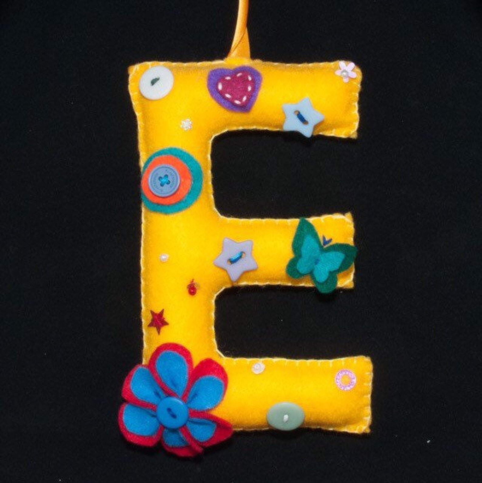 Felt Letters for Hanging on a Wall or Door. Children's Bedroom Decor ...