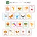 Food Flashcards Cards | Instant Download | Children’s Flashcards ...