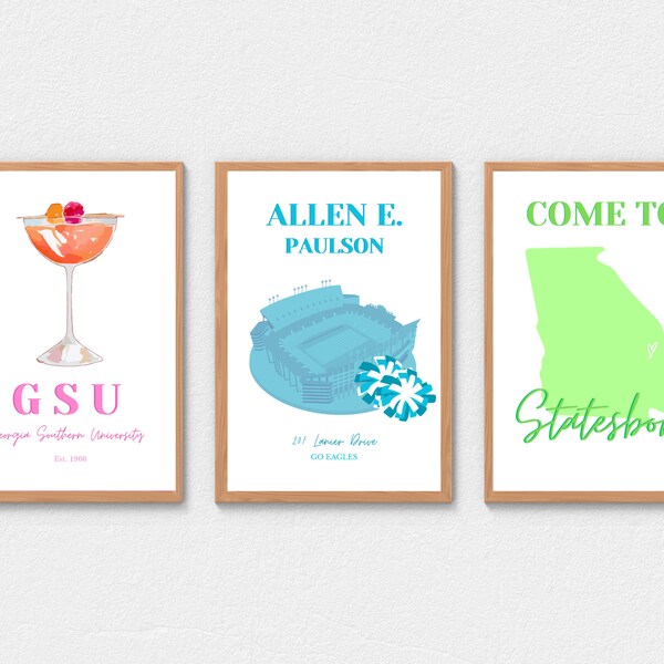 Preppy Ga Southern Prints - Etsy