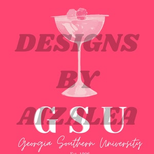 Preppy Georgia Southern Digital Prints - Set of 3 (pink) INSTANT ...