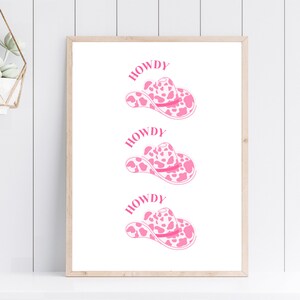 Howdy Cowgirl Digital Print | Pink | INSTANT DOWNLOAD - Etsy