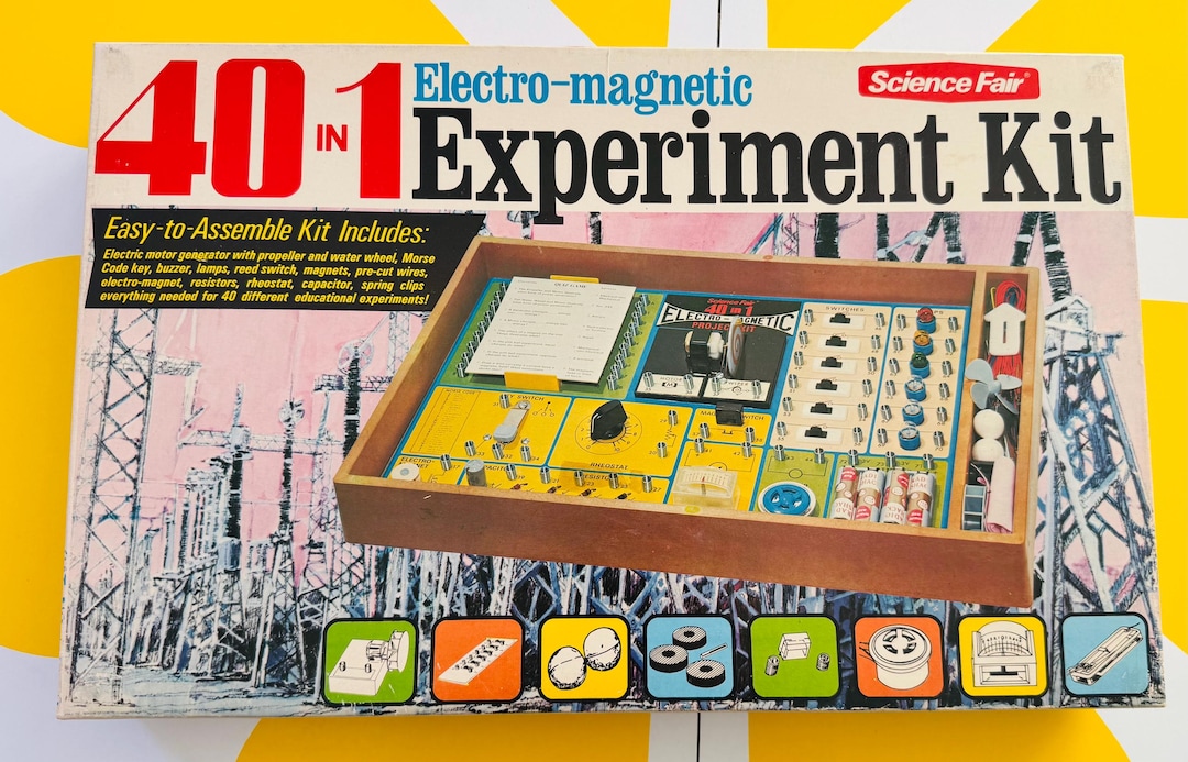 Vintage Mid Century Science Fair 40-in-1 Electro-magnetic Electronic ...