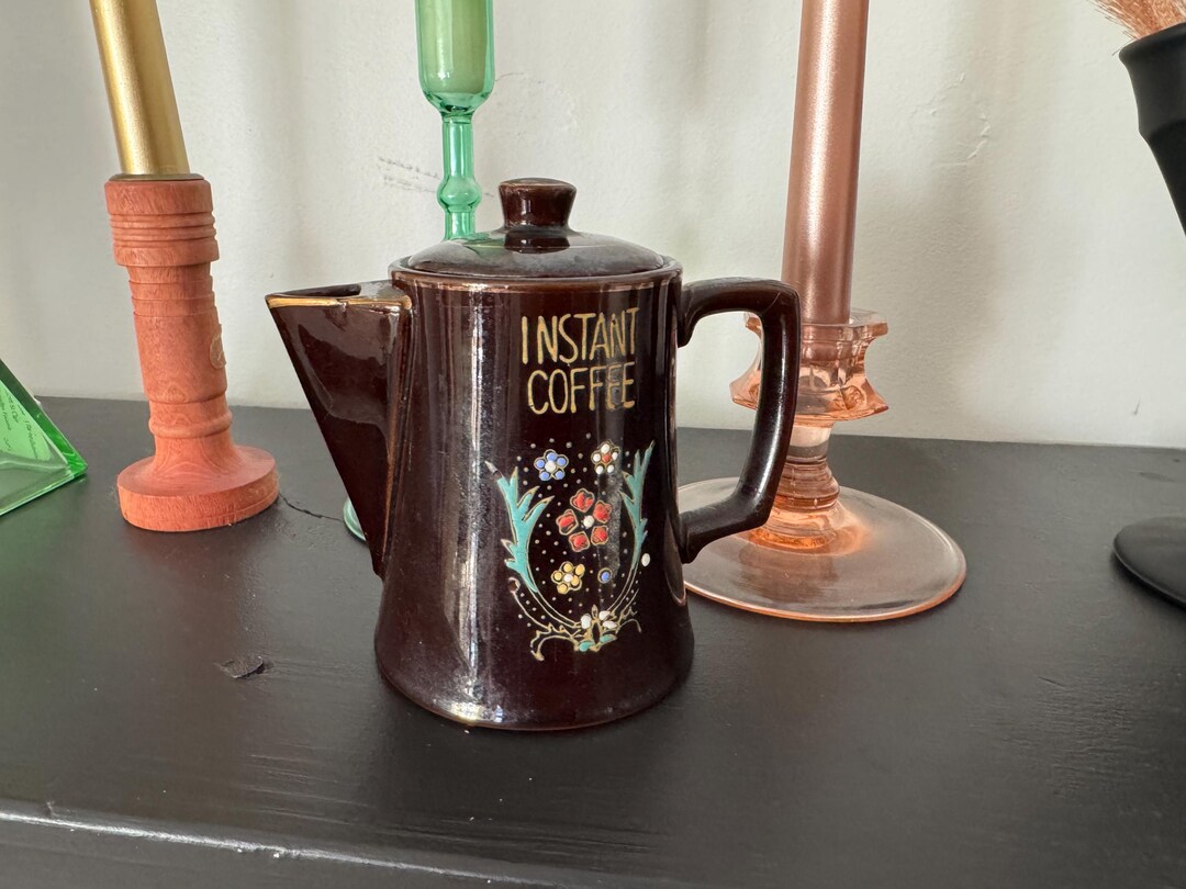 Mid Century Instant Coffee Storage Canister Jar - Etsy