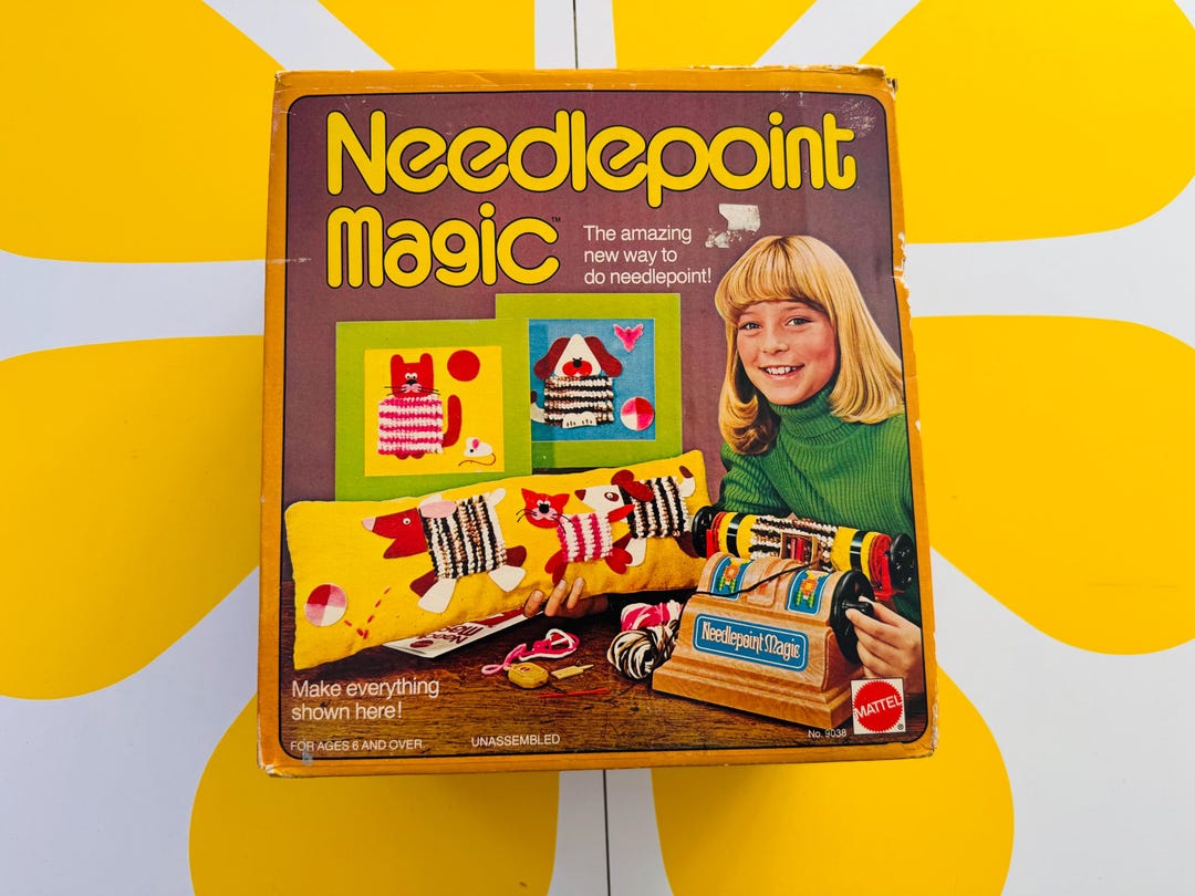 1970s Mattel Needlepoint Magic Sewing Machine Learning Toy - Etsy