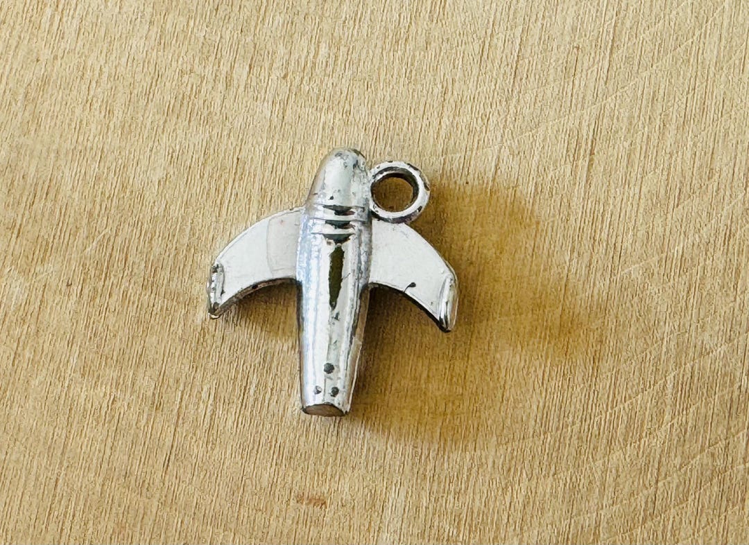 Mid Century Airplane Cracker Jack Charm - Etsy
