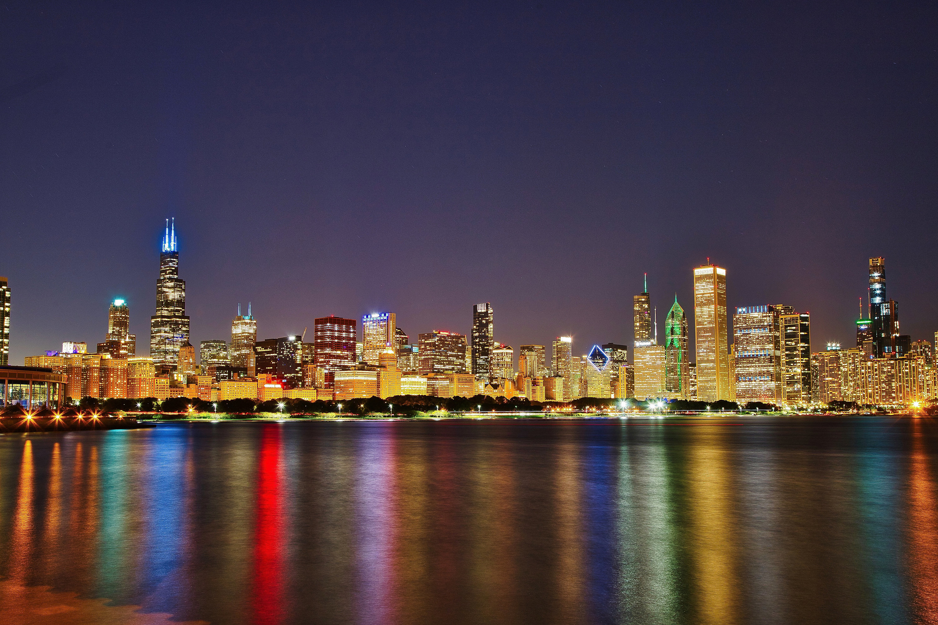 Chicago Skyline Reflection - Digital Download - Etsy