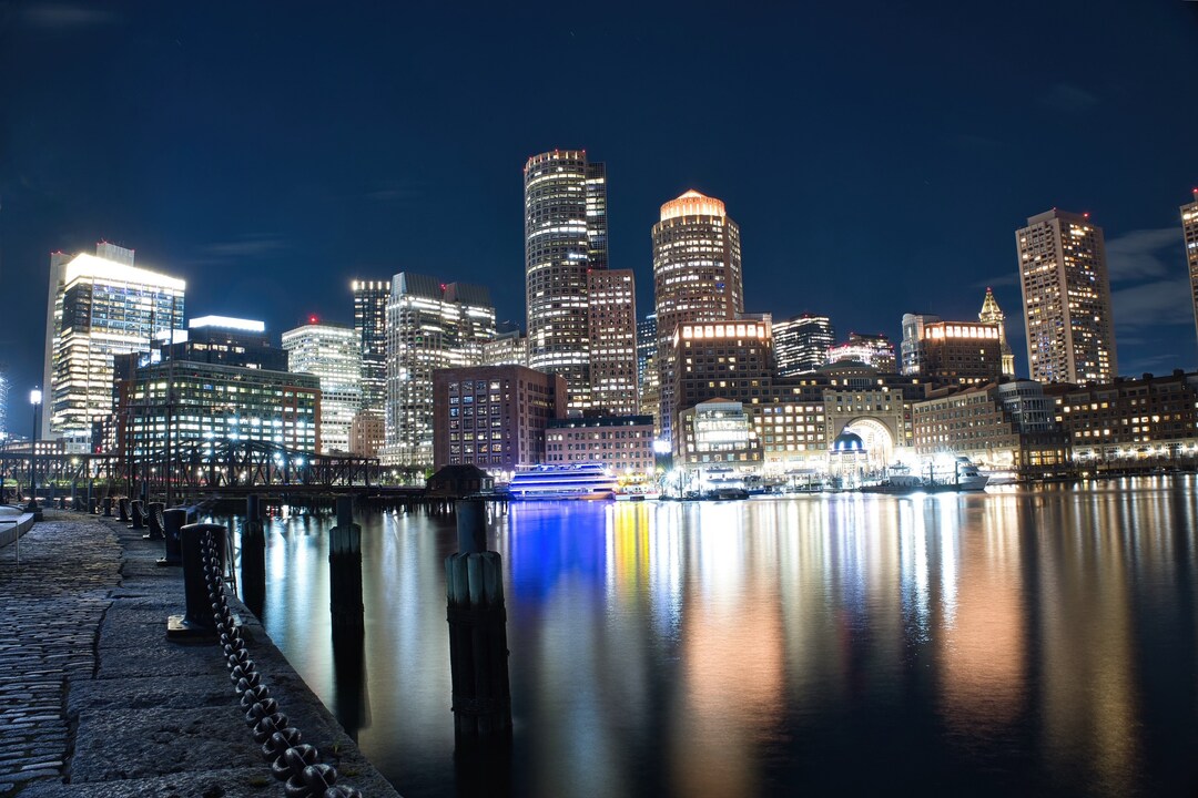 Boston Harbor - Print - Etsy