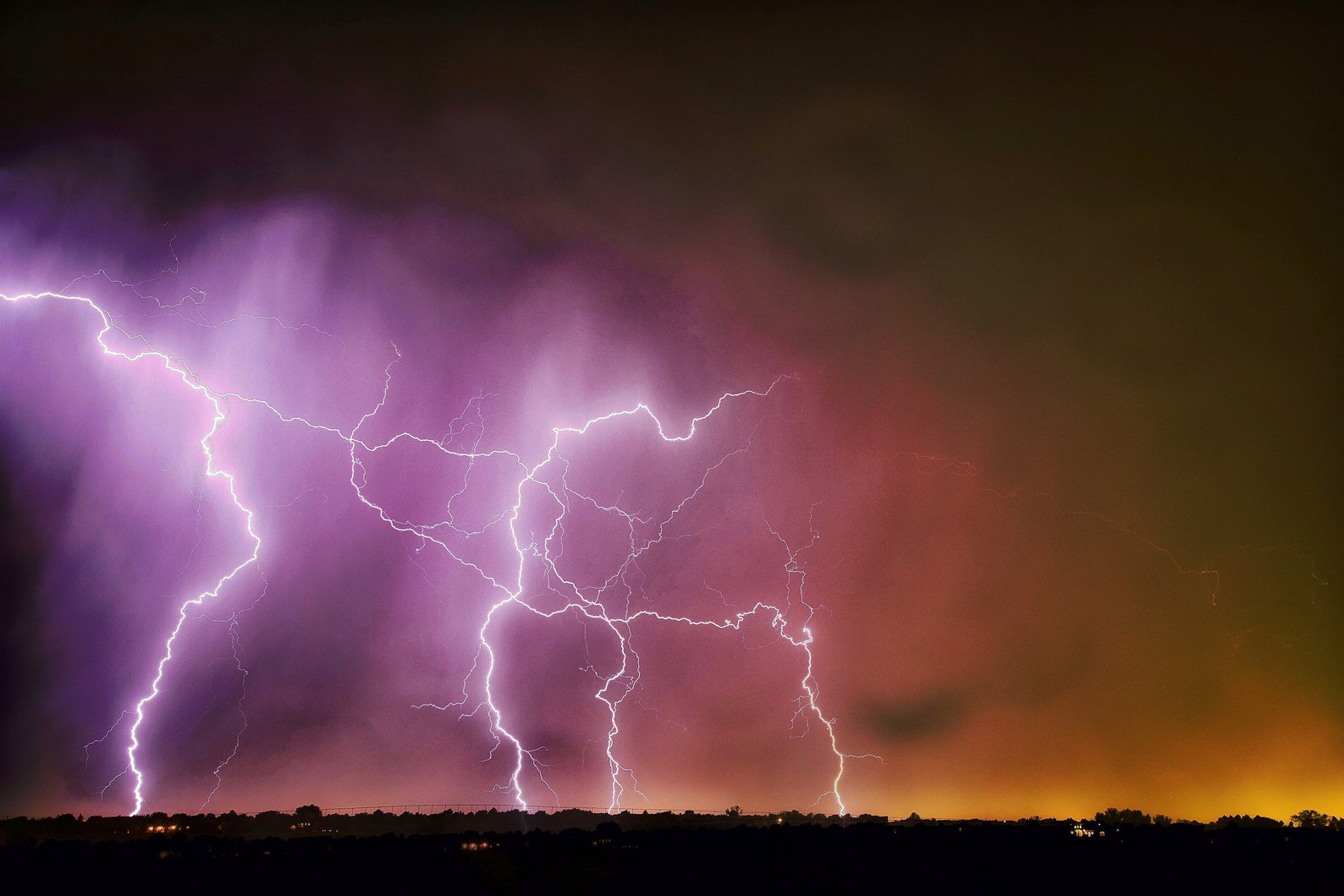 Lightning Over Albuquerque - Print - Etsy