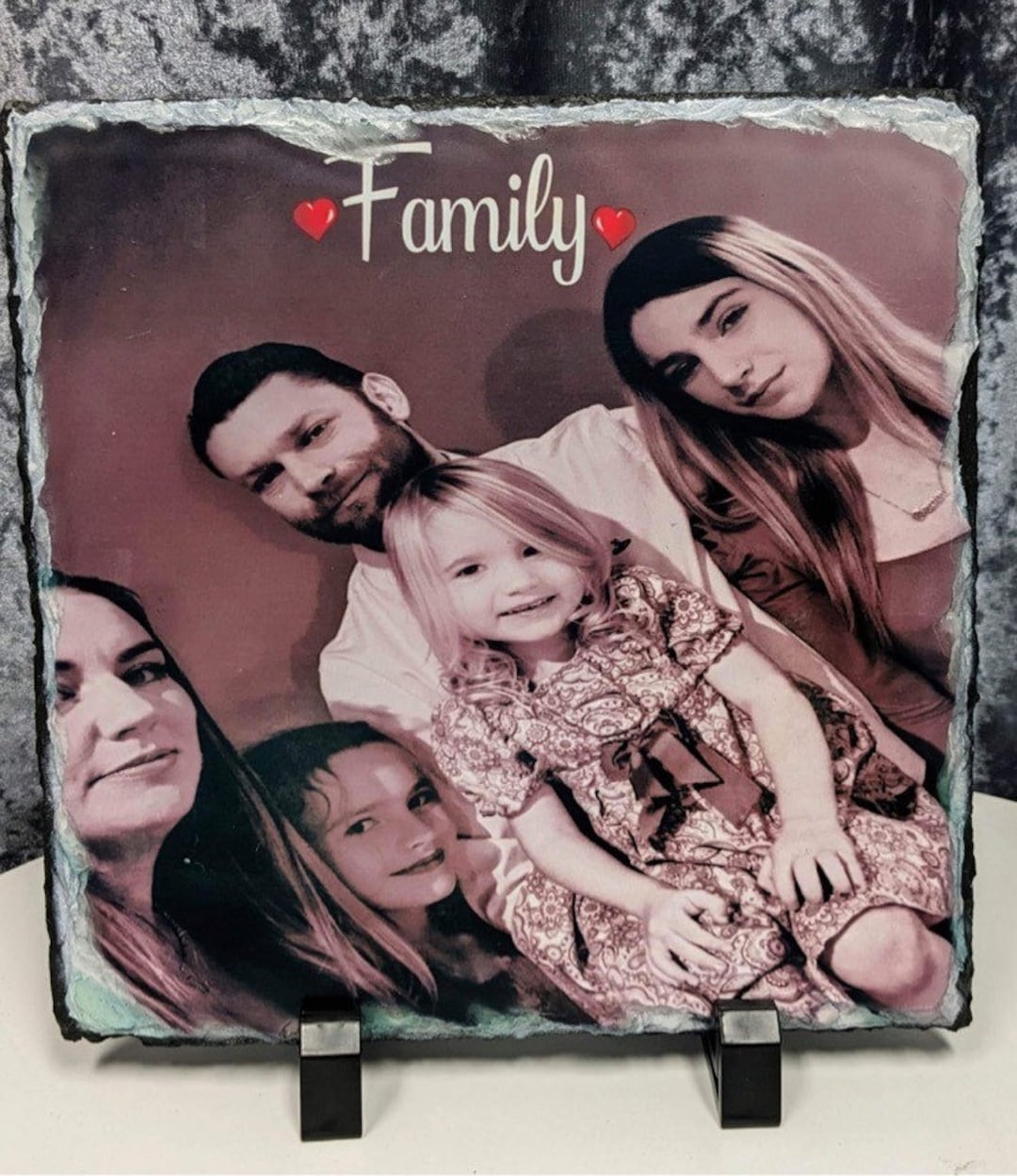 Personalised Photo Slate Custom Photo Rock Slate Tile Personalised ...