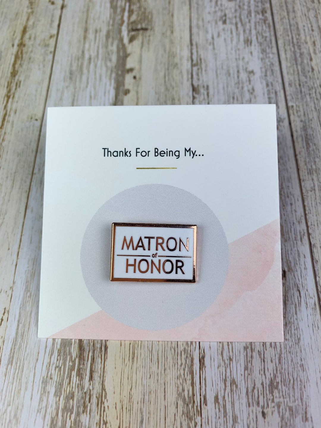 Matron of Honor Enamel Pin Bridesmaid Proposal Bachelorette Wedding - Etsy