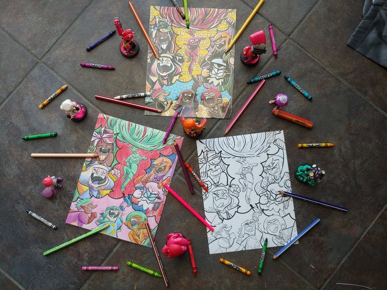 Booyah Bomb Coloring Poster - Etsy