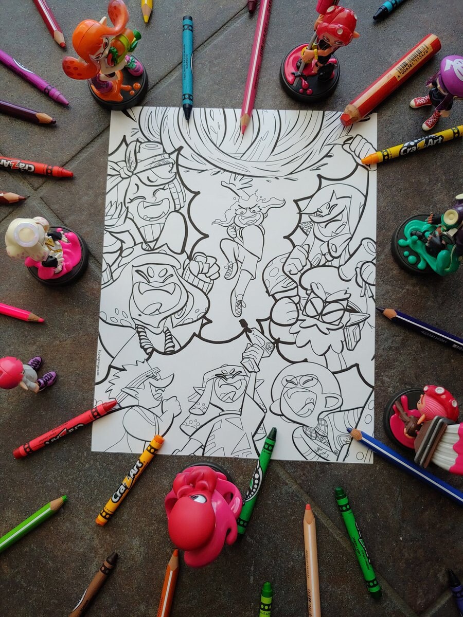 Booyah Bomb Coloring Poster - Etsy
