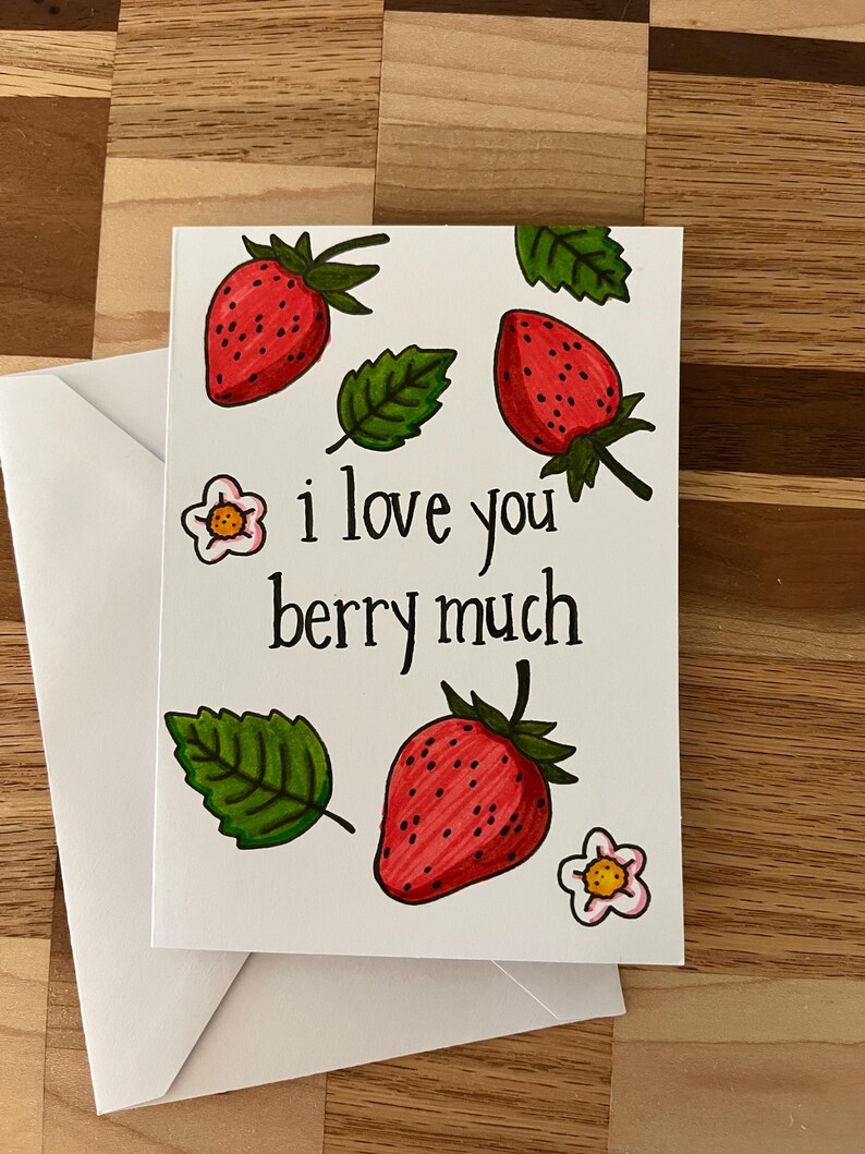 Blank Fruit Cards- Set of 3 With Envelopes - Etsy