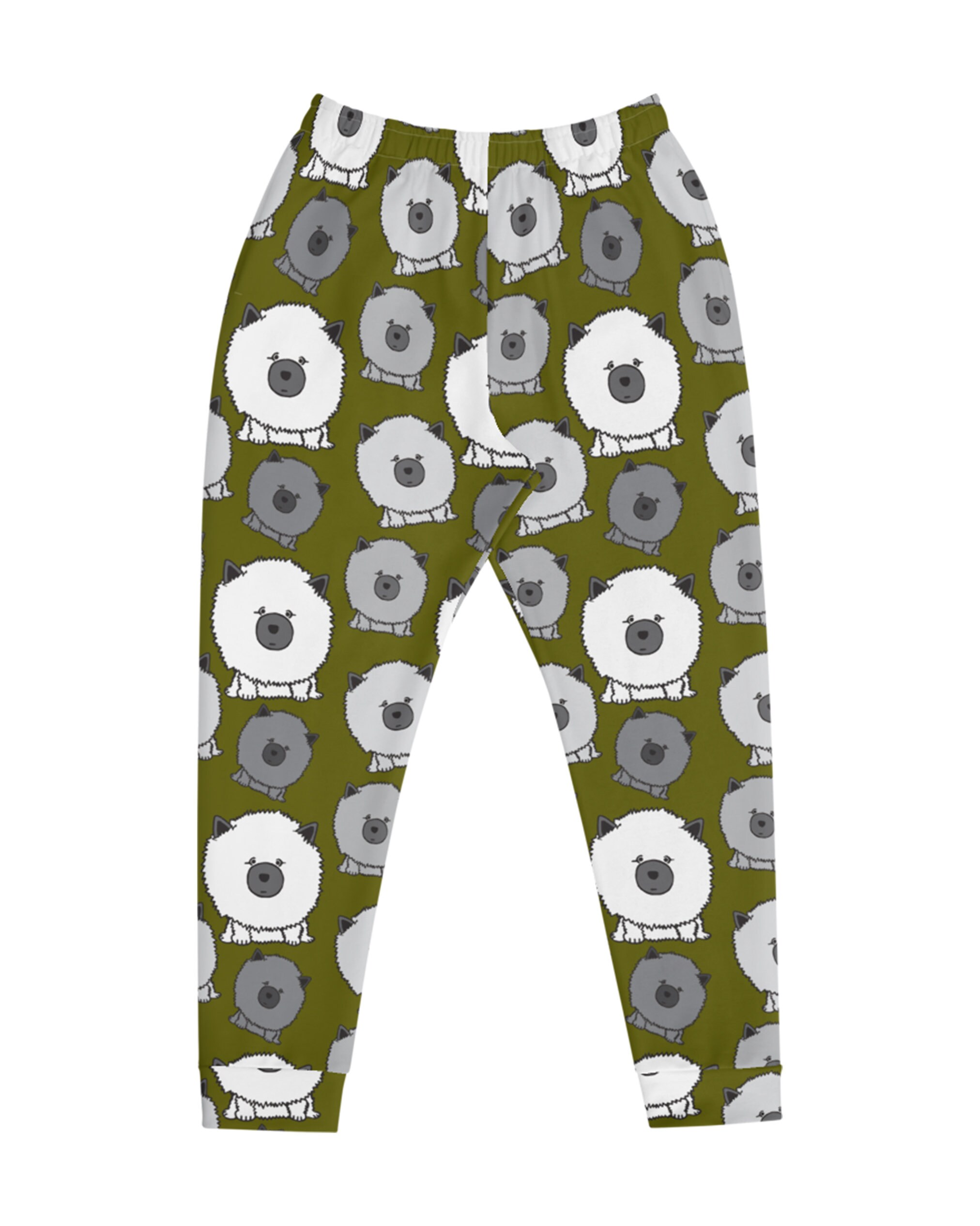 Frank The Keeshond Hombres Fleece Joggers Sweatpants Ilustración perro ...