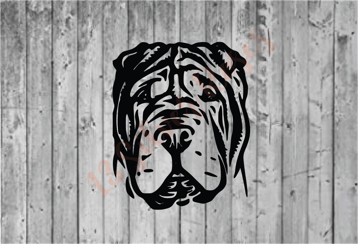 Chinese Shar Pei SVG Digital Download File personal Use Only - Etsy