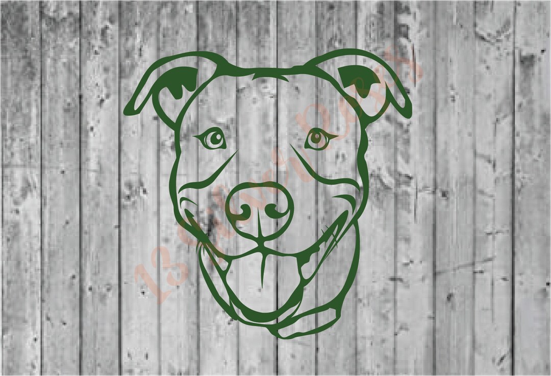 Pit Bull SVG Digital Download File (personal Use Only) - Etsy