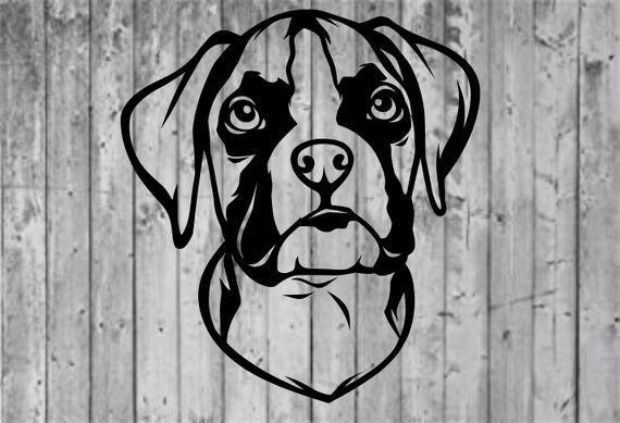 Boxer Puppy SVG Digital Download File personal Use Only - Etsy