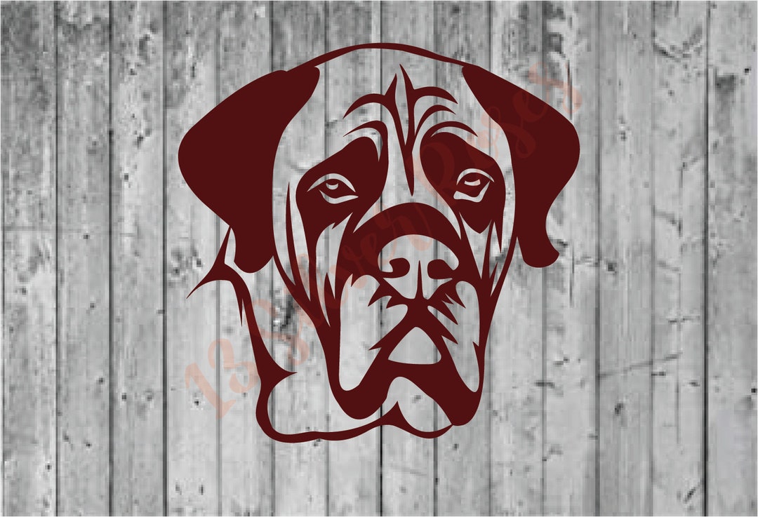 Mastiff SVG Digital Download File (commercial Use) - Etsy