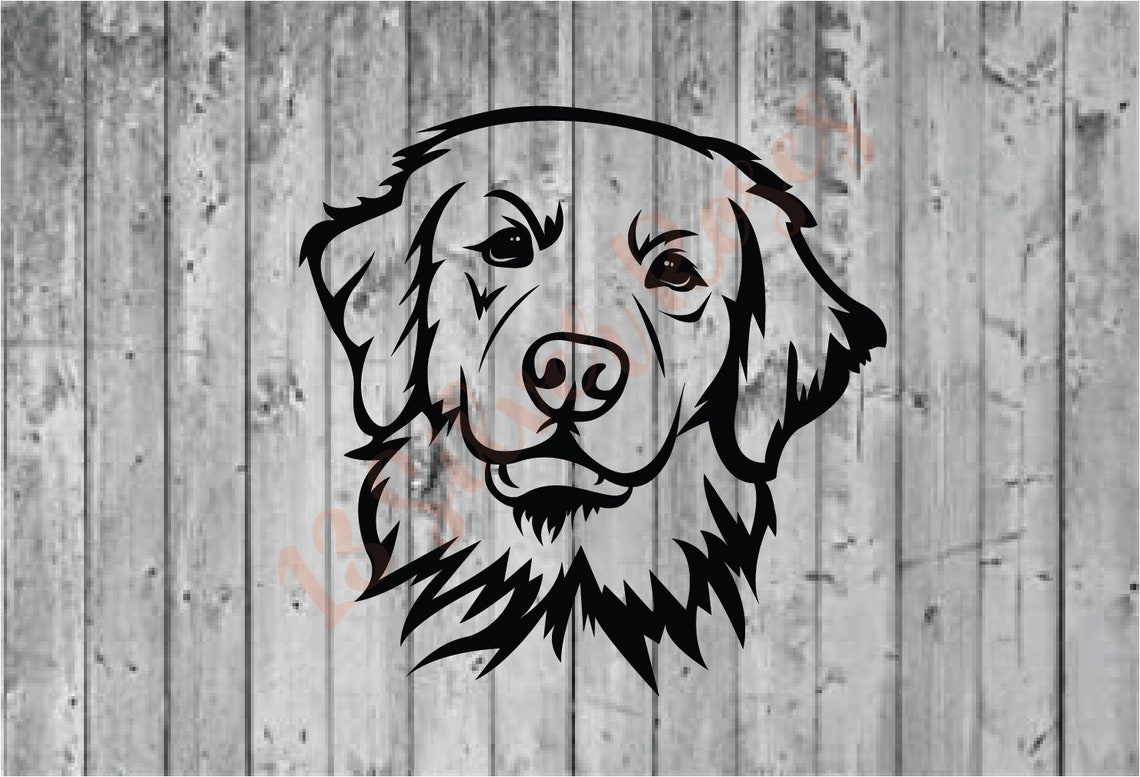 Golden Retriever SVG Digital Download File 2 (commercial Use) - Etsy