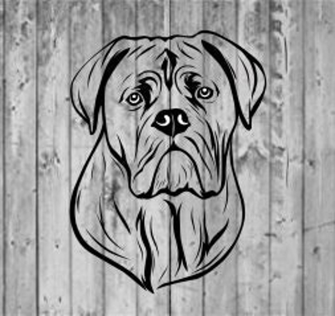 French Mastiff Dogue De Bordeaux Digital Download File (commercial Use ...