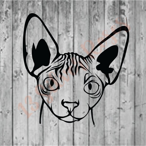 Sphynx Cat Art - Etsy
