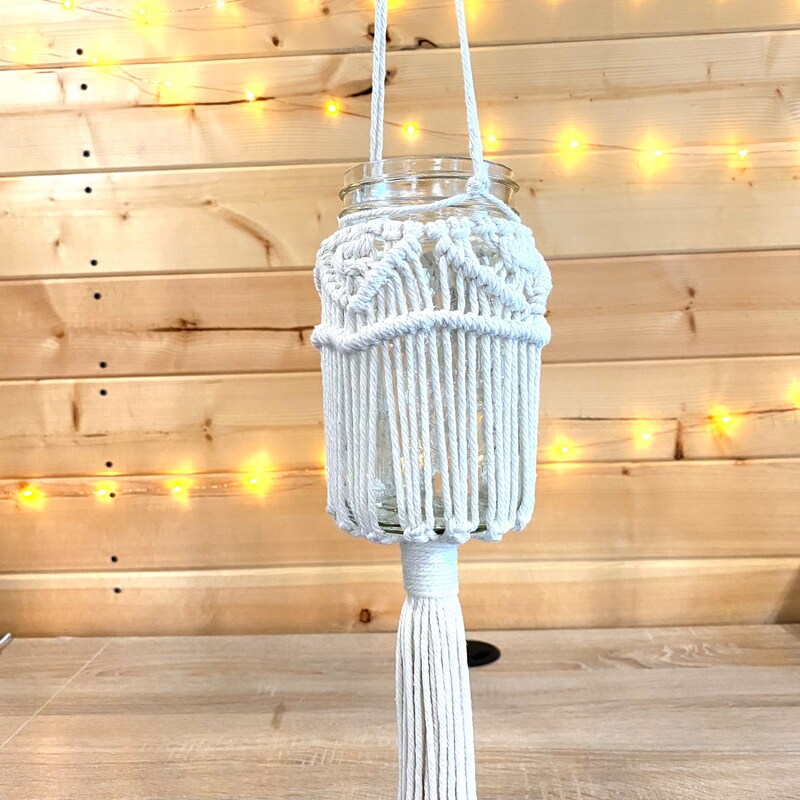 Macrame Candleholder - Etsy
