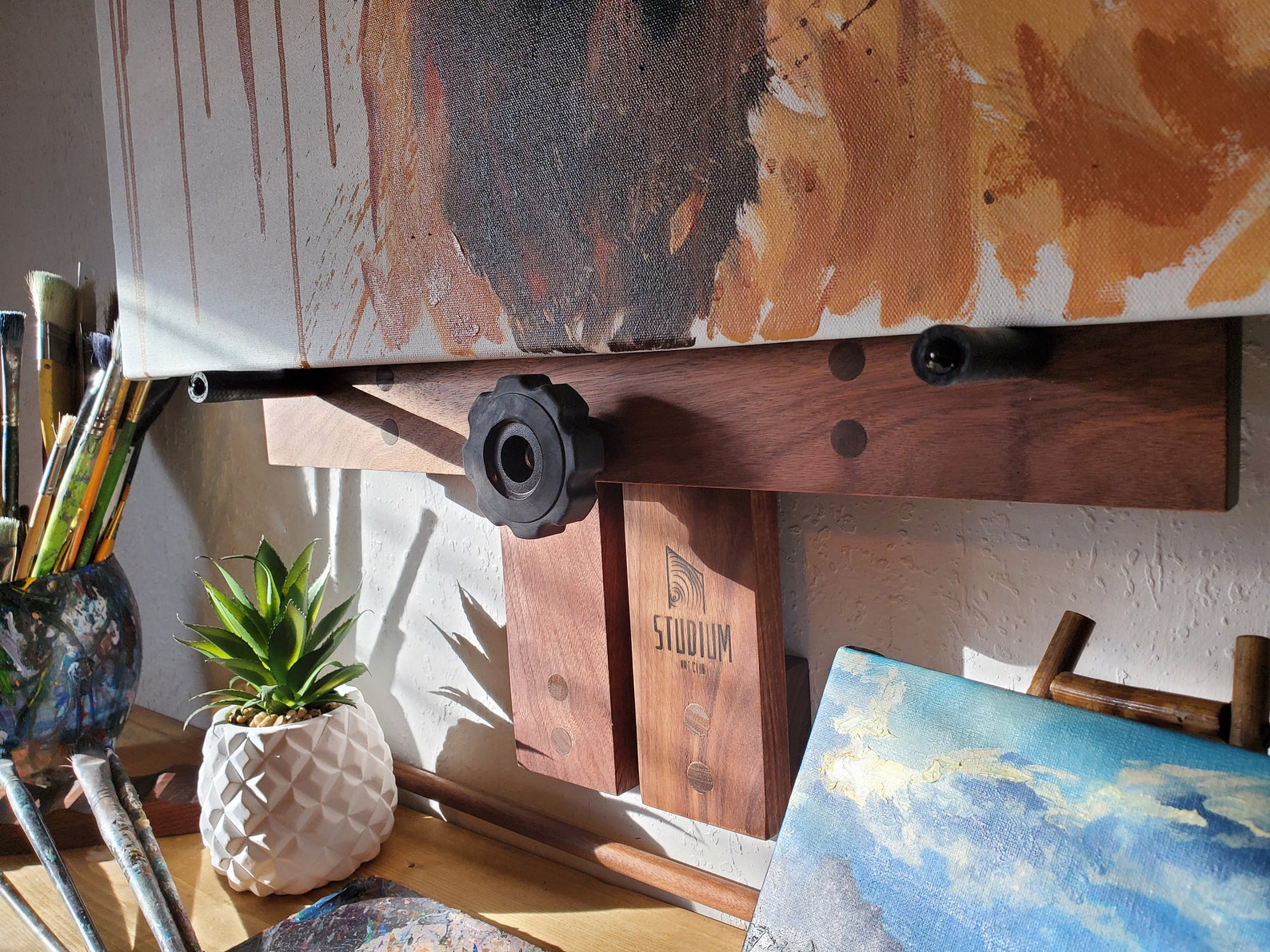 Painting Easel Artist Easel Wall Easel 48 Large Wood - Etsy