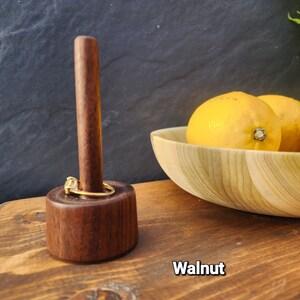 Walnut Ring Holder, Cherry Ring Stand, Maple Ring Jewelry Stand, Ring ...