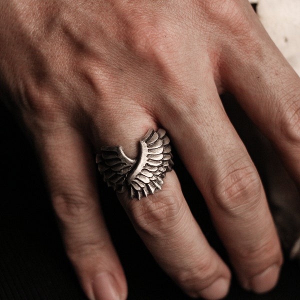 Angel Wings Ring - Etsy