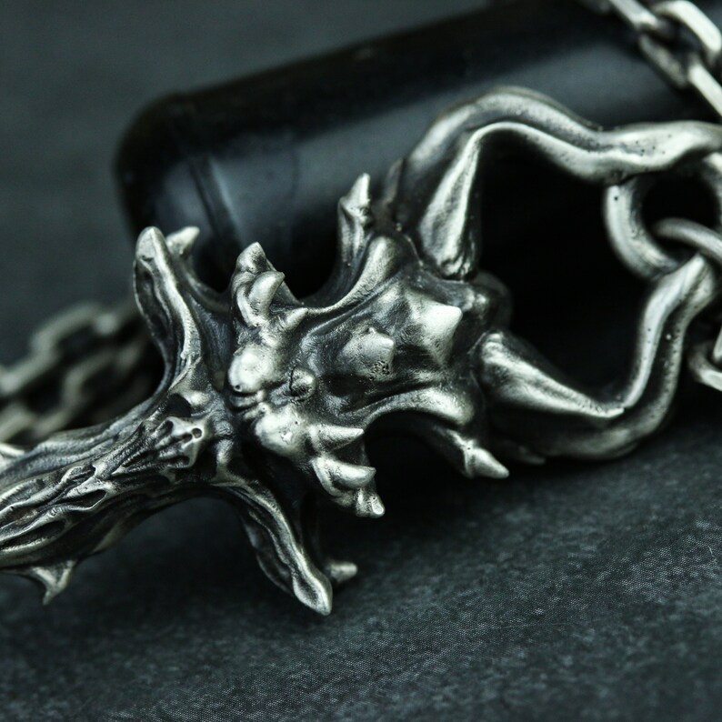 Ghost Cross 925 Silver Pendant Necklace 925 Sterling Silver - Etsy