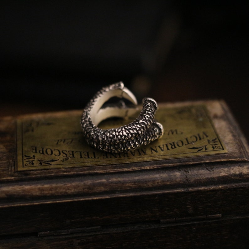 Eagle Claw 925 Silver Ring Dragon Claw Ring Animal Claw Open - Etsy