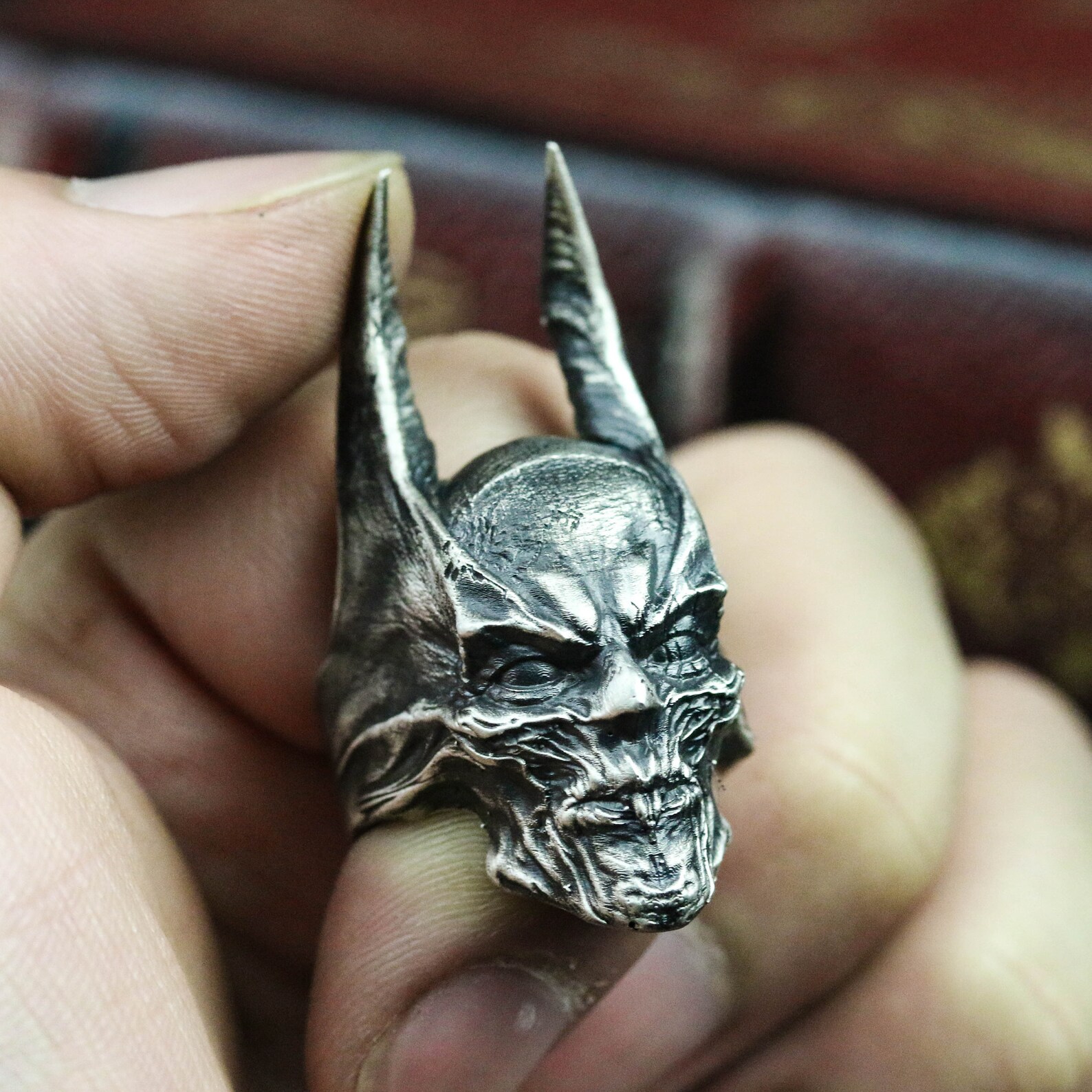 Batman 925 Silver Ring DC Comics Batman Skull Jewelry Ring | Etsy
