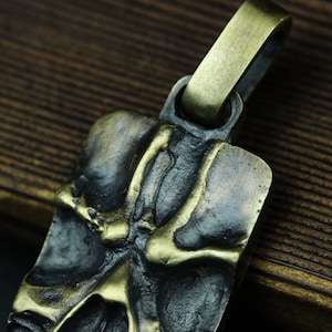 Ghost Face Skull 925 Silver Pendant Tag Necklace, Clown Ghost Face ...