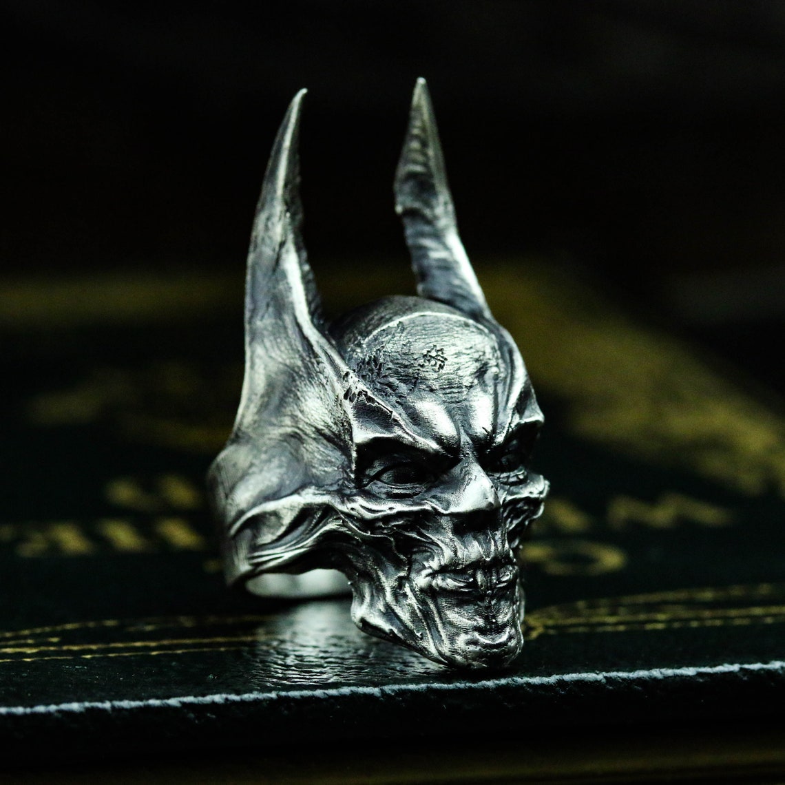 Batman 925 Silver Ring DC Comics Batman Skull Jewelry Ring | Etsy