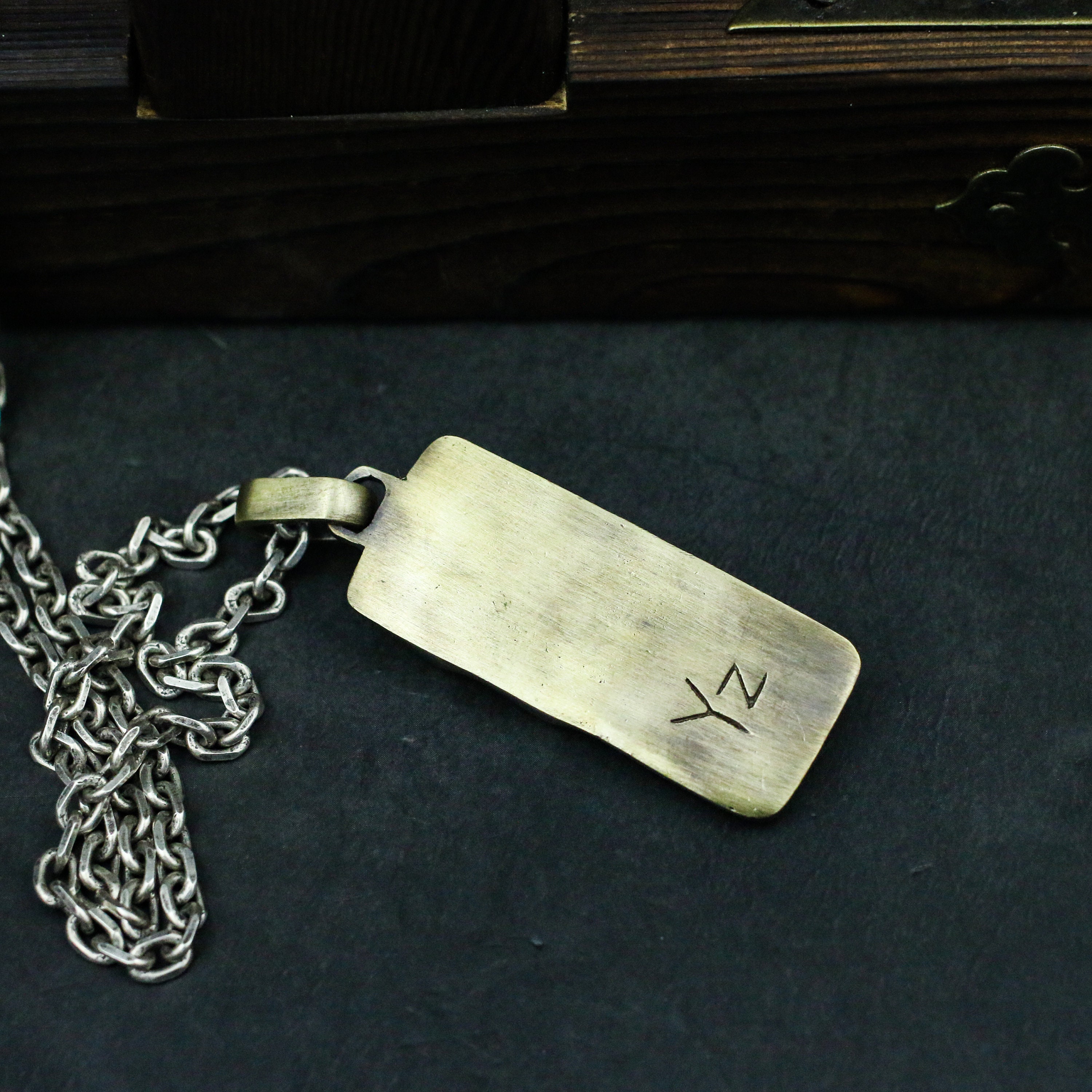 Ghost Face Skull 925 Silver Pendant Tag Necklace Clown Ghost | Etsy