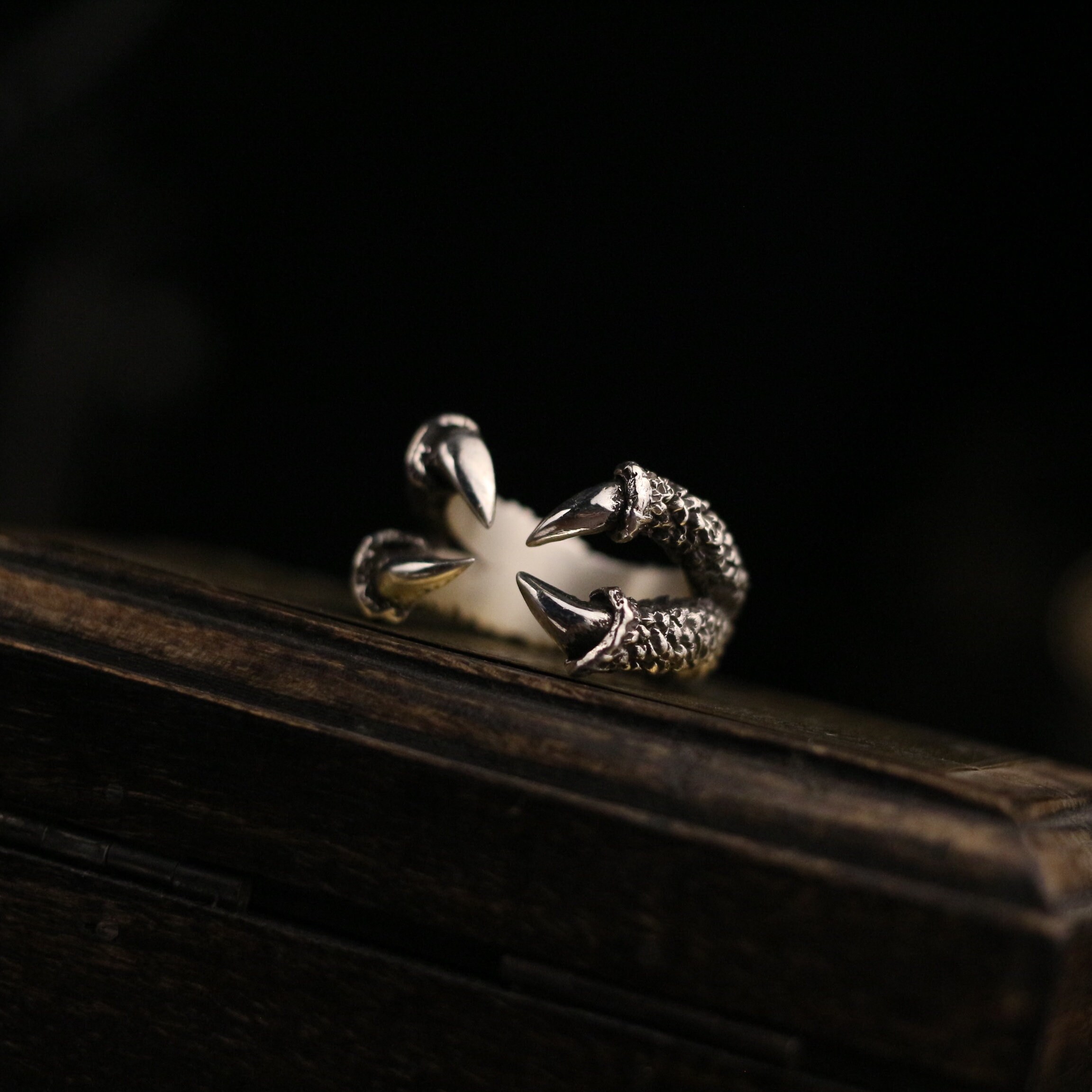 Eagle claw 925 silver ring Dragon claw ring Animal claw open | Etsy