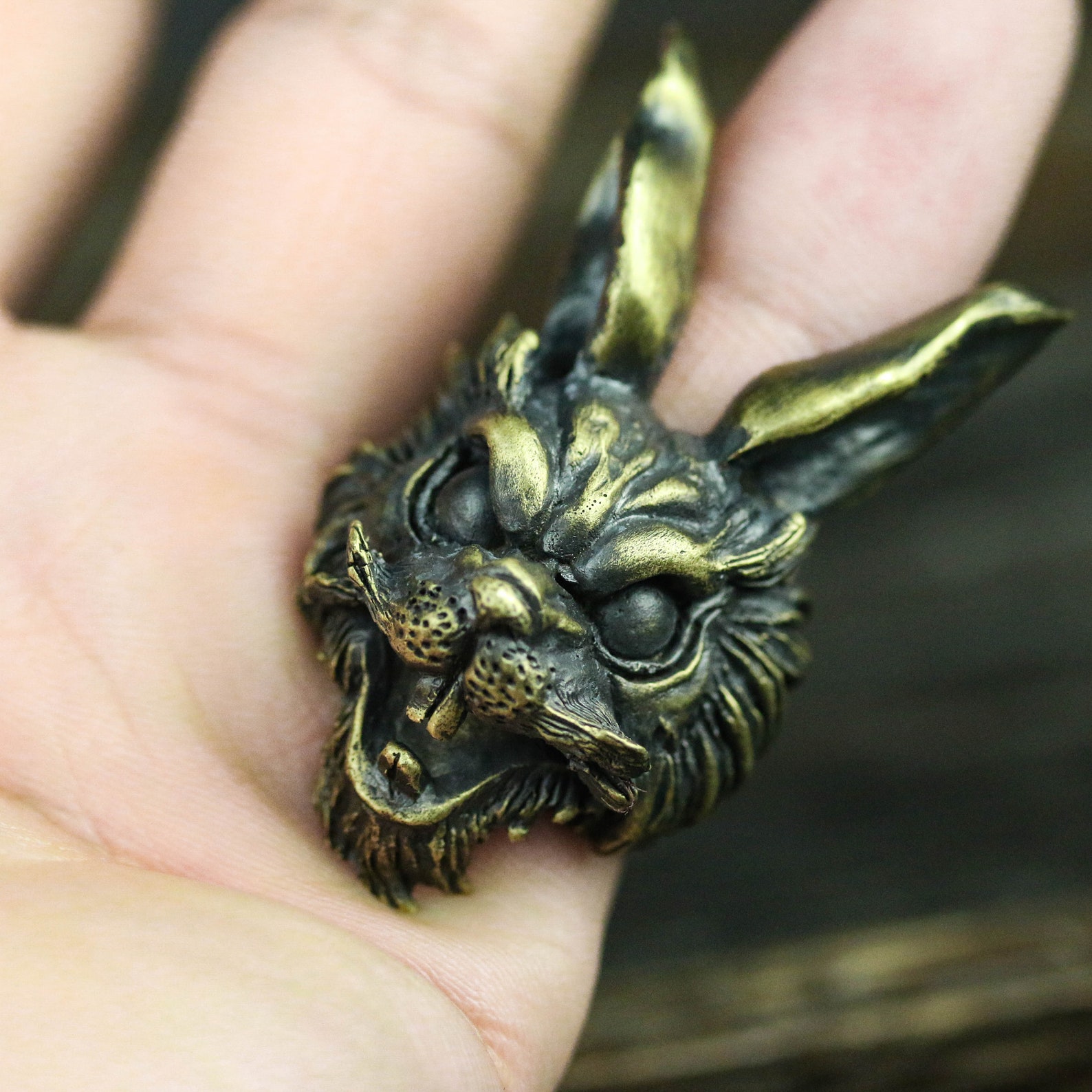 Rogue Rabbit Long-eared Rabbit 925 Silver Ring Handmade - Etsy