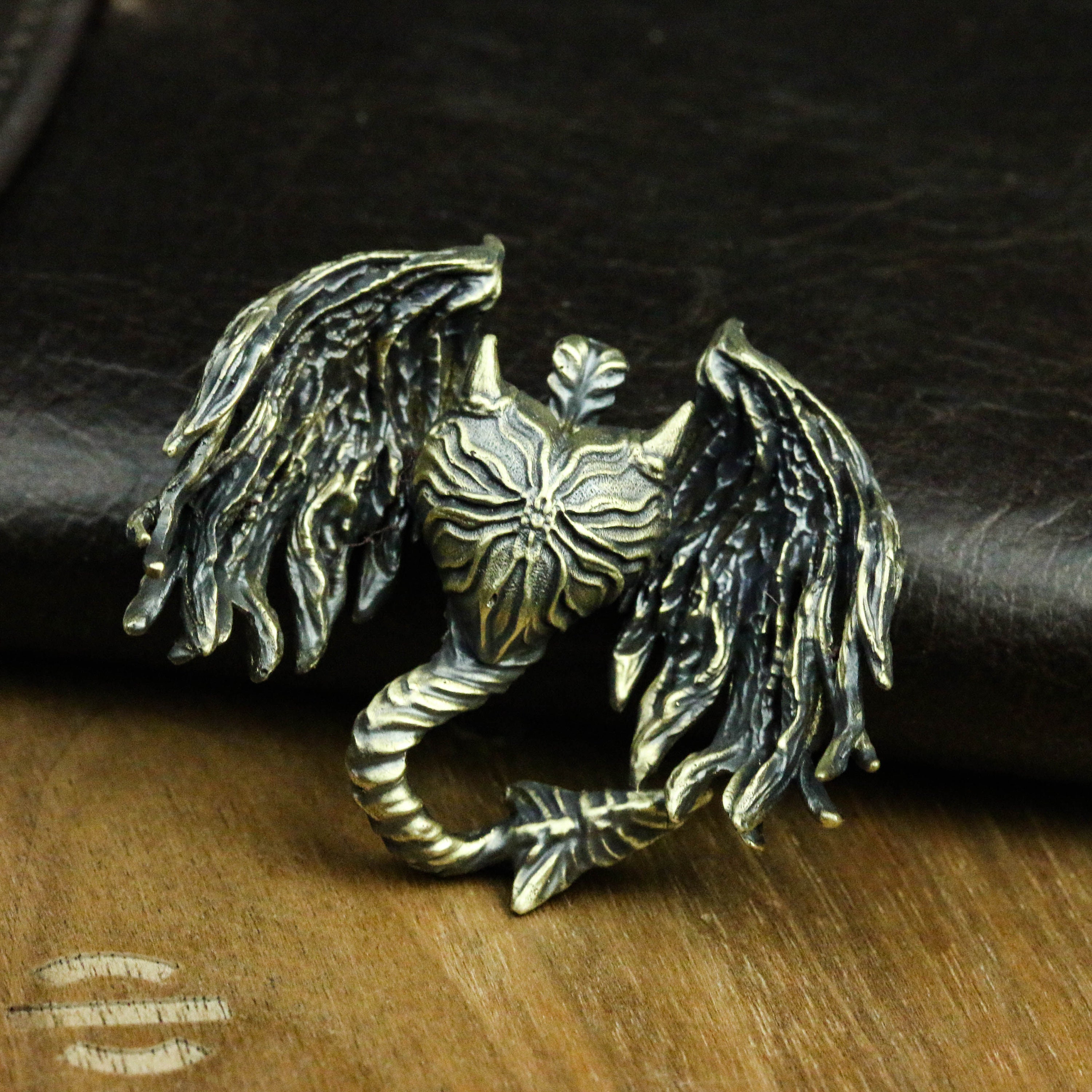 Angel and Demon 925 Silver Pendant Necklace Angel Wings | Etsy