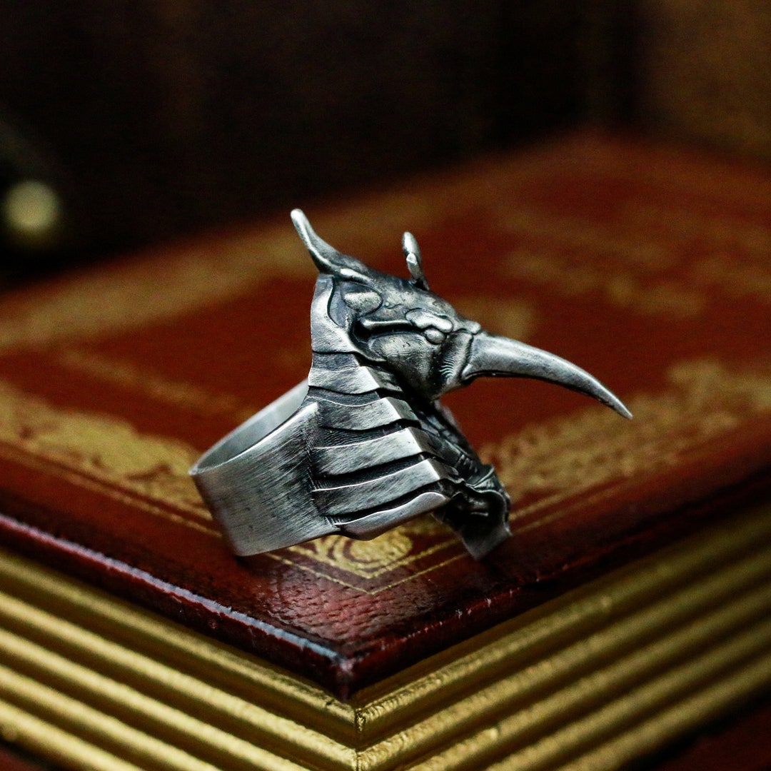 Thoth 925 Silver Ring, the God of Wisdom, Egyptian Mythological Silver ...