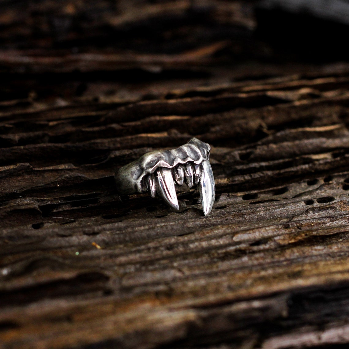 Fangs 925 Silver RingDogtooth 925 Silver Ring Monster Fang | Etsy
