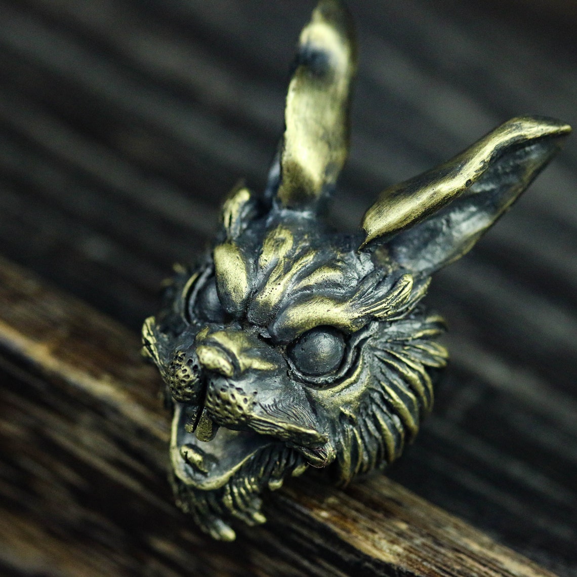 Rogue Rabbit Long-eared Rabbit 925 Silver Ring Handmade - Etsy