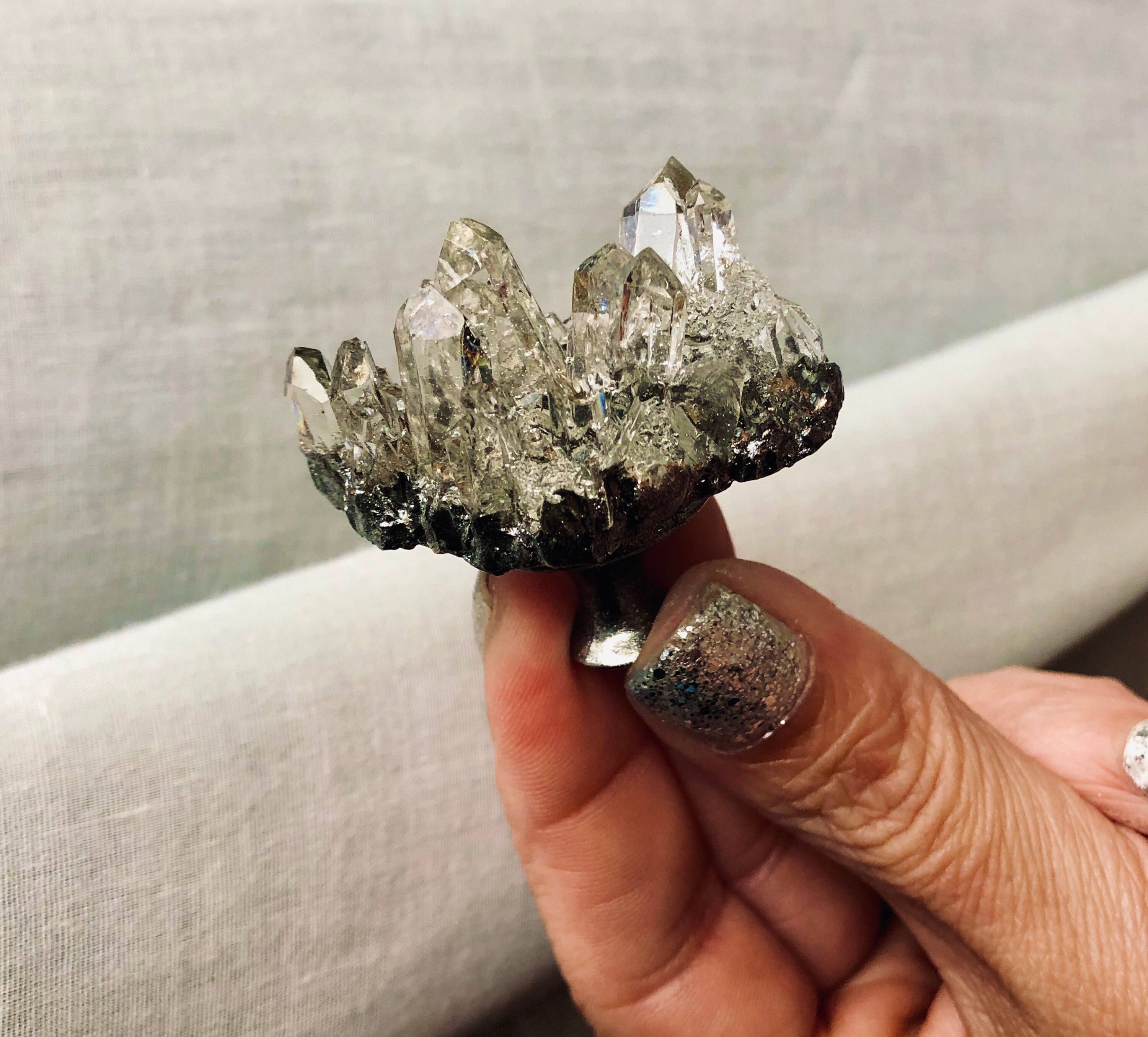 Diamond Crystal Cluster Drawer Knob/pull - Etsy