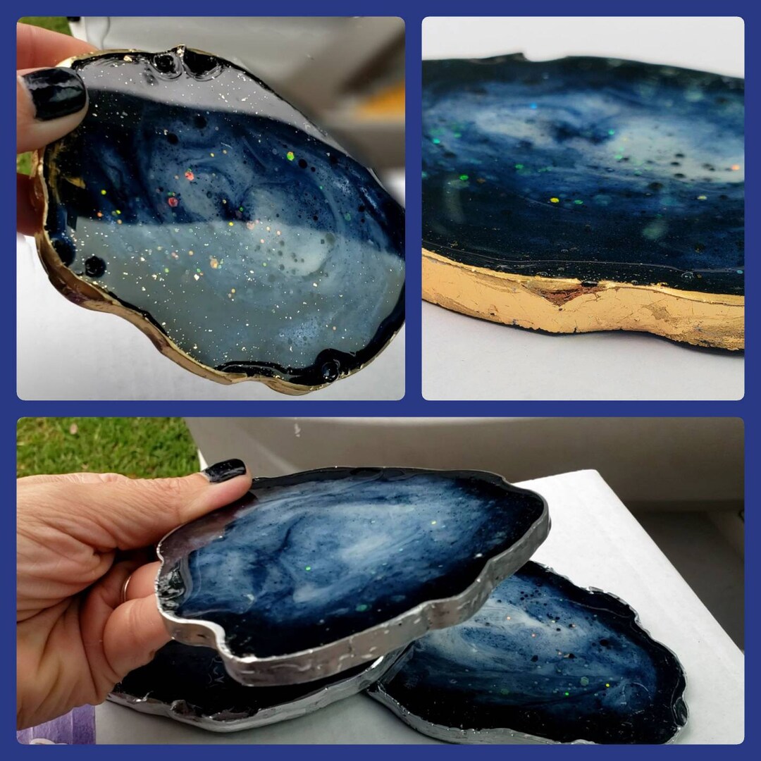 Celestial Geode Coaster Sets - Etsy