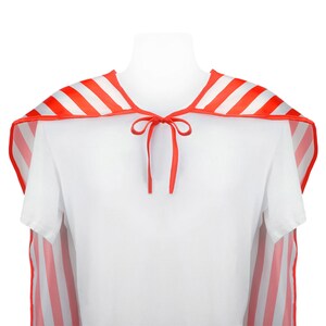 36 Red White Striped Satin Cape Adult Teen Child Kids - Etsy